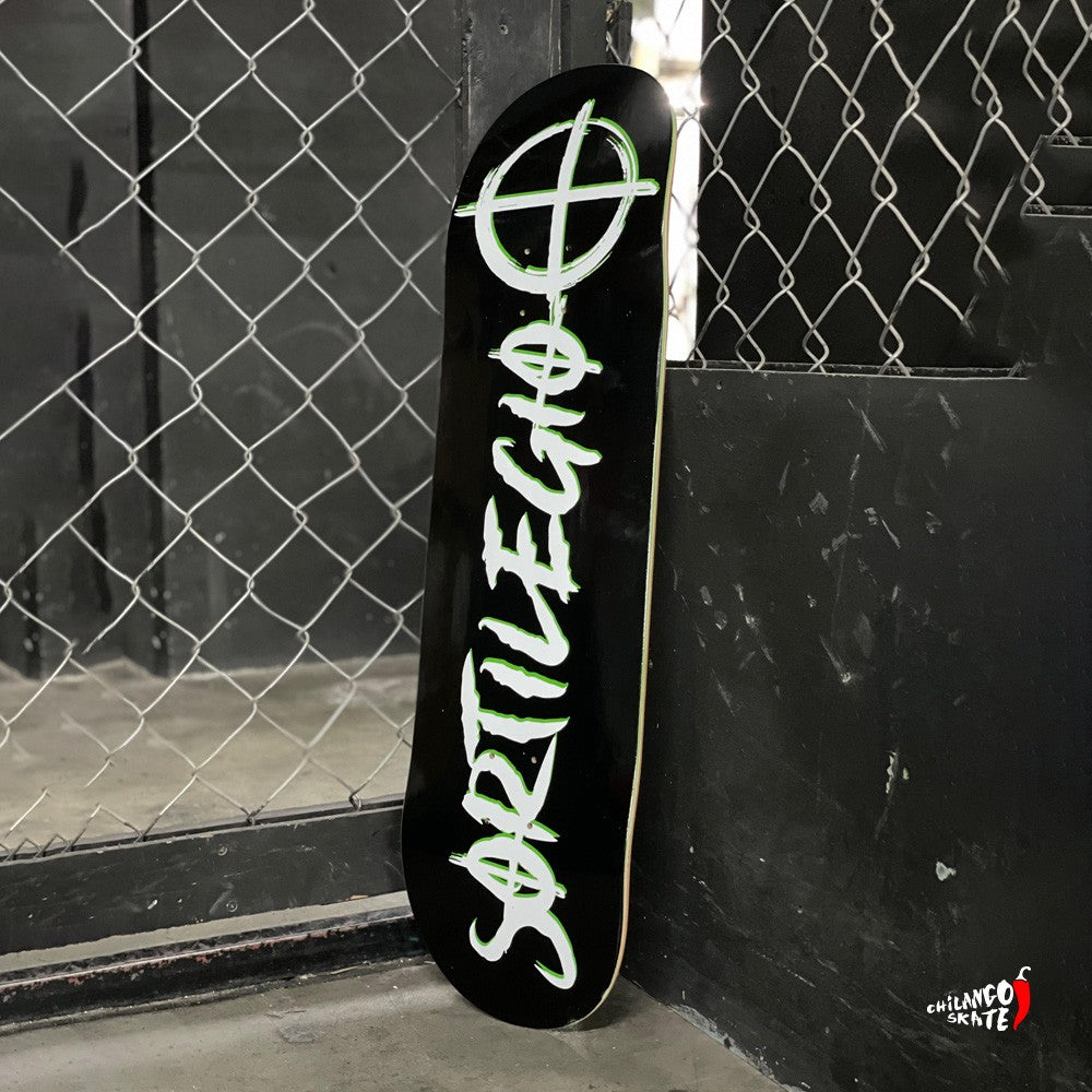 Tabla Sortilegio Logo Black Green – Chilango Skate