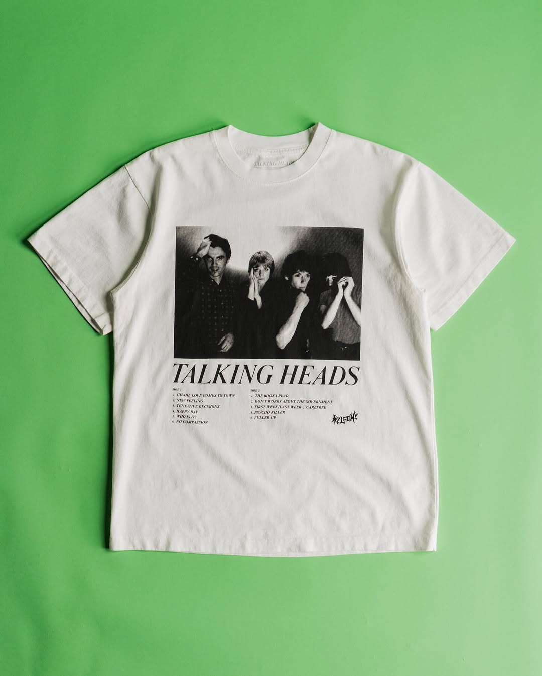 Playera Welcome x Talking Heads Track List – Chilango Skate